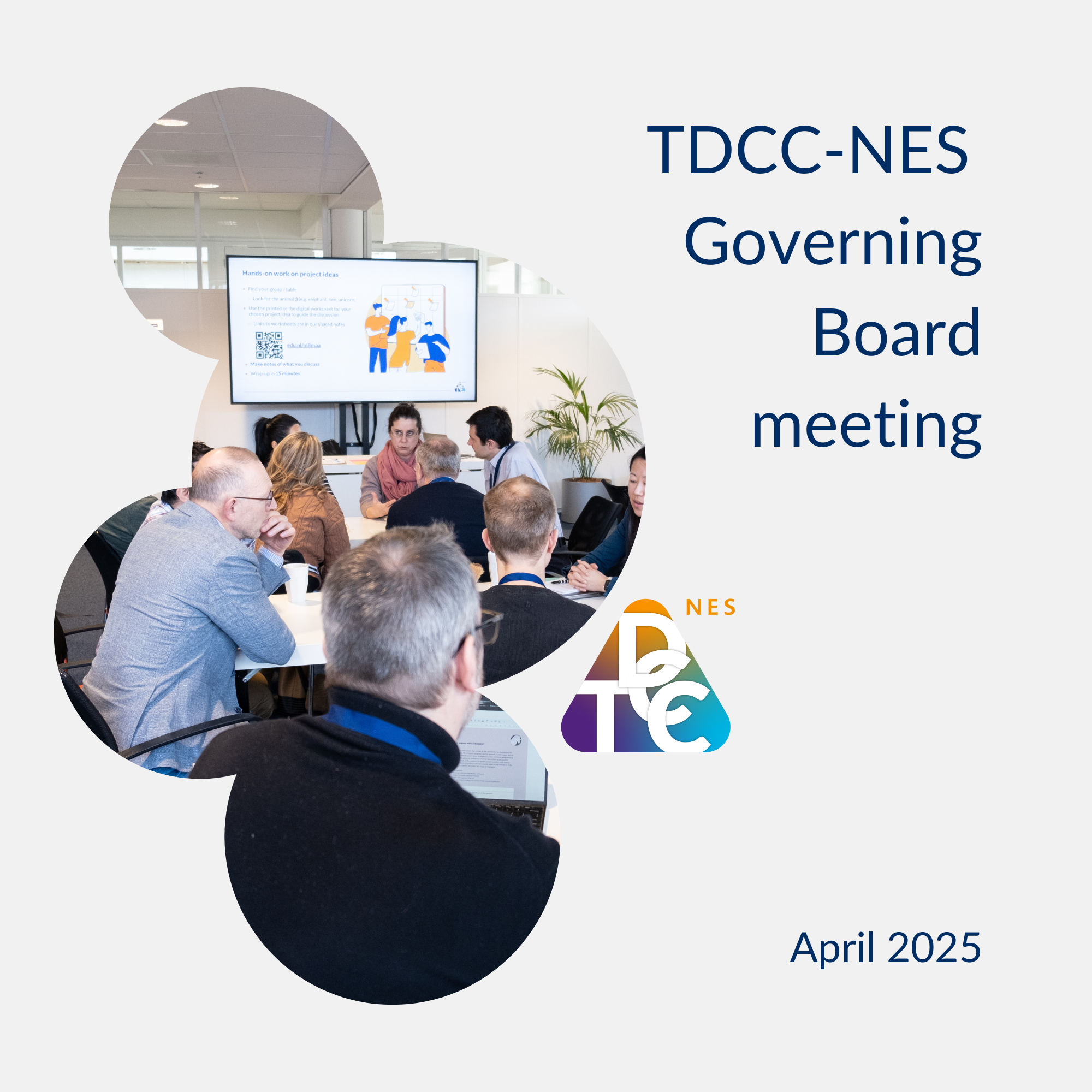 TDCC-NES Governing Board meeting, April 2025 - TDCC.nl